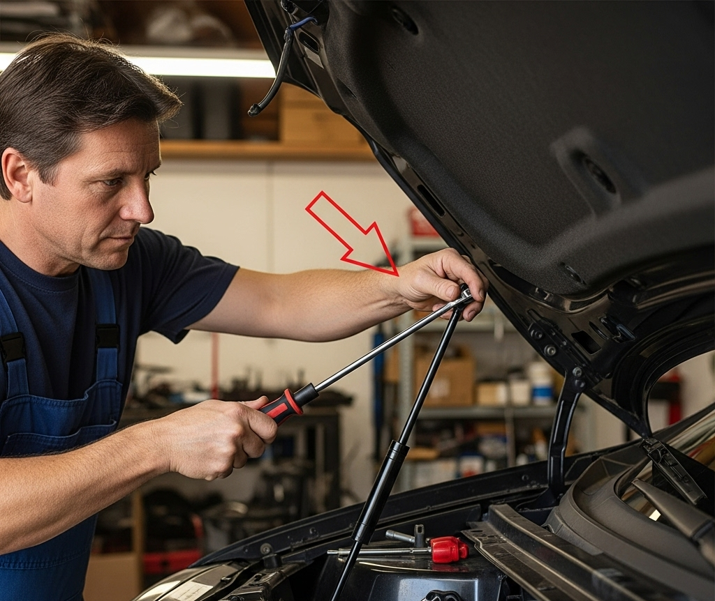 Replacing Hood Struts Safely in Under 10 Minutes
